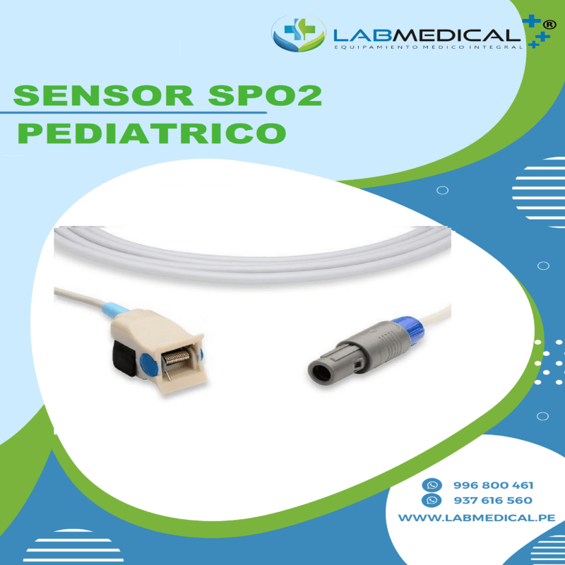 SENSOR SPO2 PEDIATRICO PARA MONITOR DE PACIENTE – LABMEDICAL